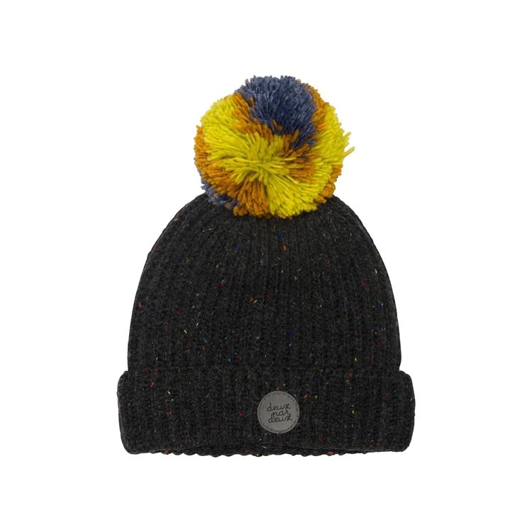 DEUX PAR DEUX - Tuque d'hiver en tricot avec pompon 'Anthracite' - La ...
