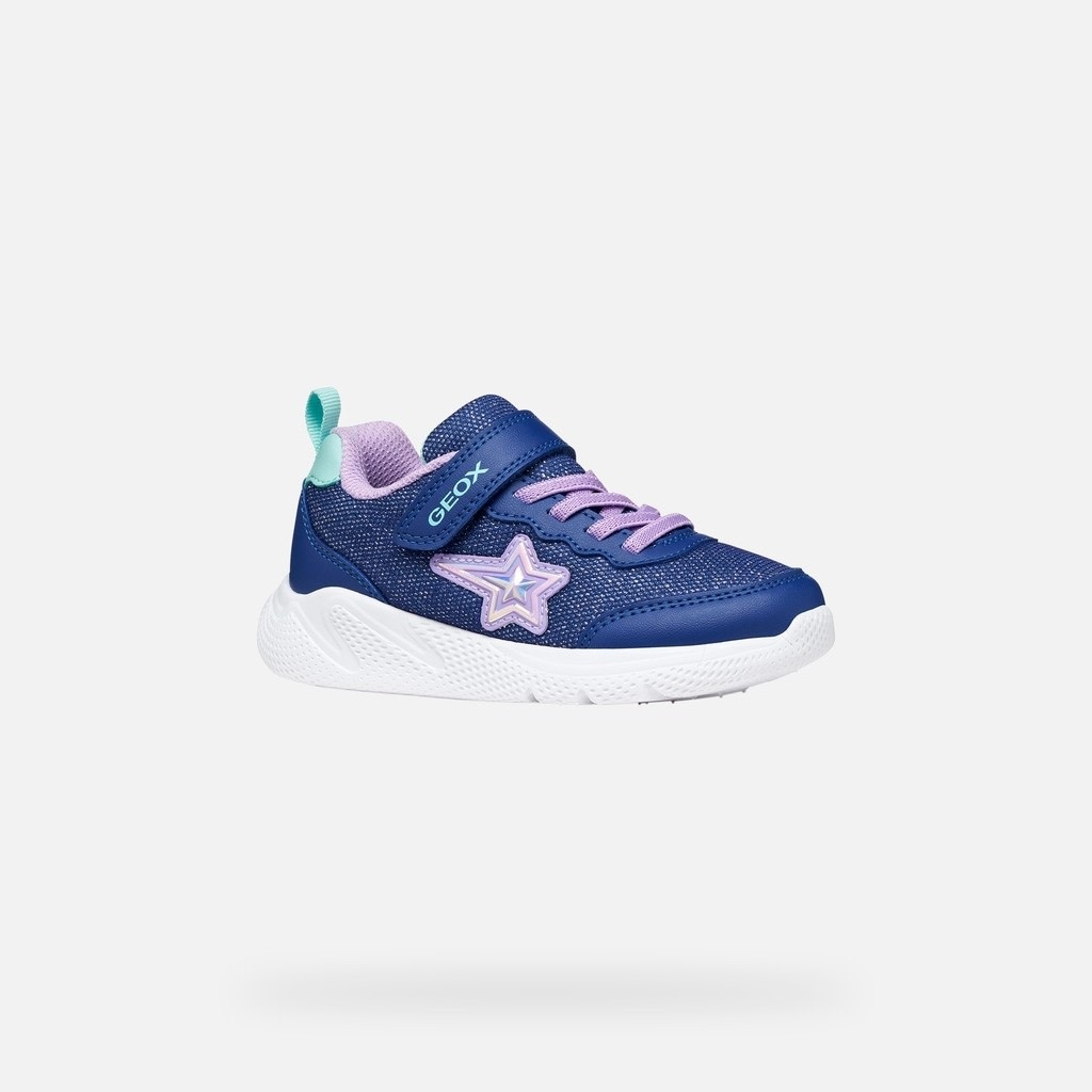 GEOX - Chaussures de sport scintillantes 'Sprintye - Bleu/Lilas' - La ...