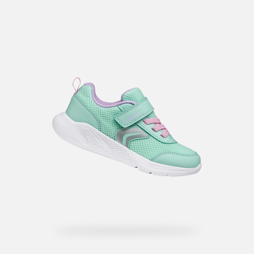 GEOX - Watersea blue running shoes 'Sprintye - Watersea/pink' - La ...