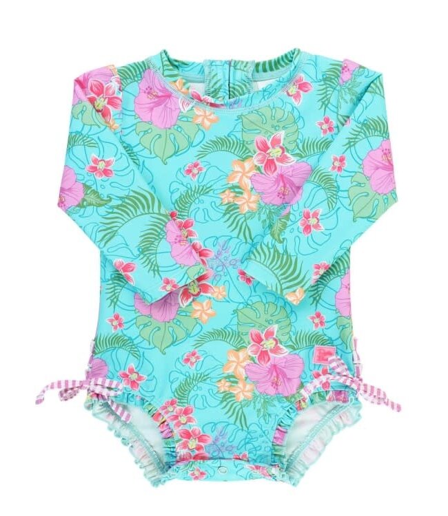 Orchid Oasis One Piece Rash Guard - Babys Corner