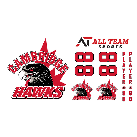 Hawks Player Sticker Kit - Cambridge Sports Inc.