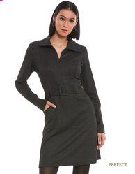 LUC FONTAINE ROBE PERFECTO NOIR - Boutique Nomade