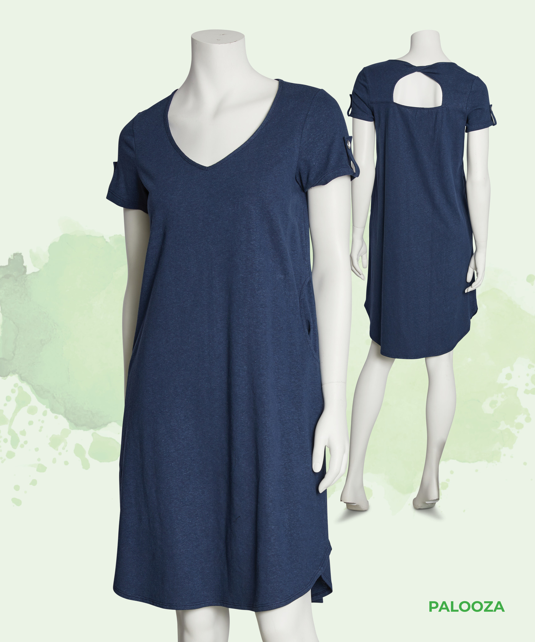 LUC FONTAINE ROBE PALOOZA MARINE - Boutique Nomade