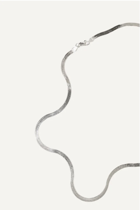 BOA BIJOUX BOA CHAINE FLO HERRINGBONE STERLING SILVER - Boutique Nomade