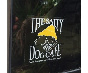 Clear Salty Dog Decal Sticker - Salty Dog T-Shirt Factory