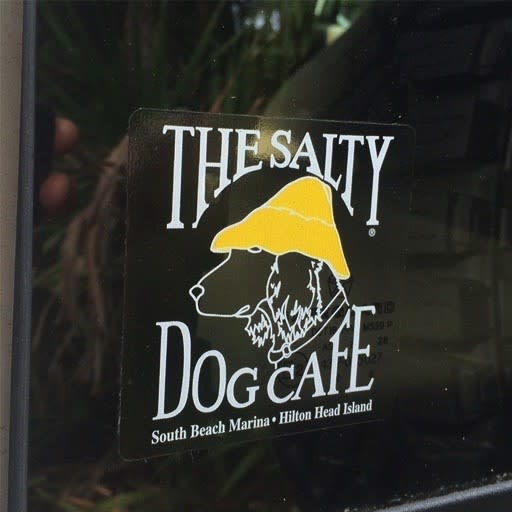 Clear Salty Dog Decal Sticker - Salty Dog T-Shirt Factory