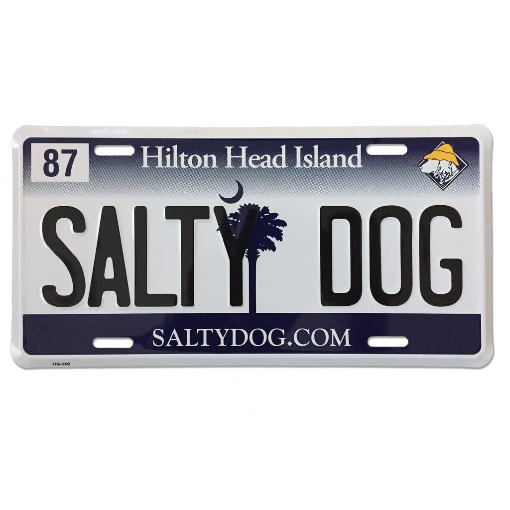 License Plate, WH/NY, SC - Salty Dog T-Shirt Factory