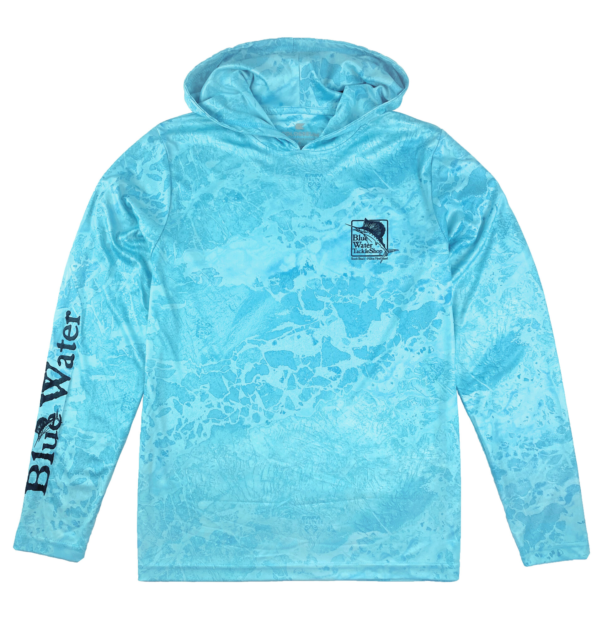 BW RealTree Performance Hood Light Blue - Salty Dog T-Shirt Factory