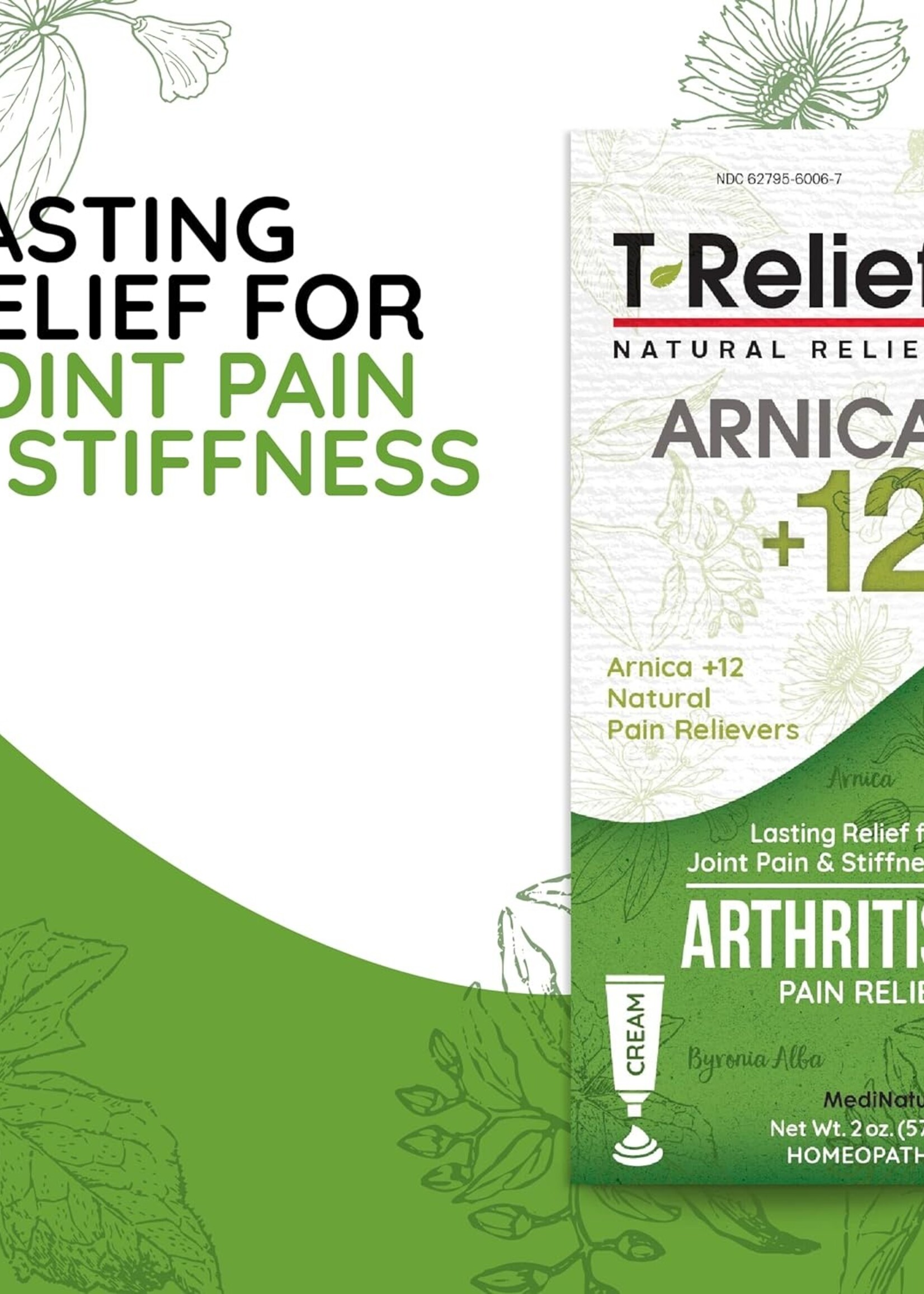 T-Relief Arnica+12 Arthritis Cream 2oz - The HEALTH Fix Store