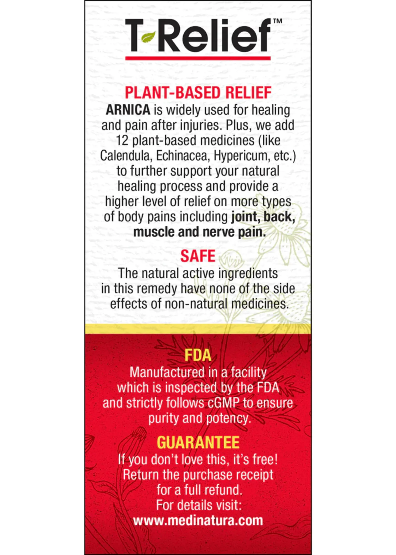 T-Relief Arnica+12 Extra Strength Tablets 100ct - The HEALTH Fix Store