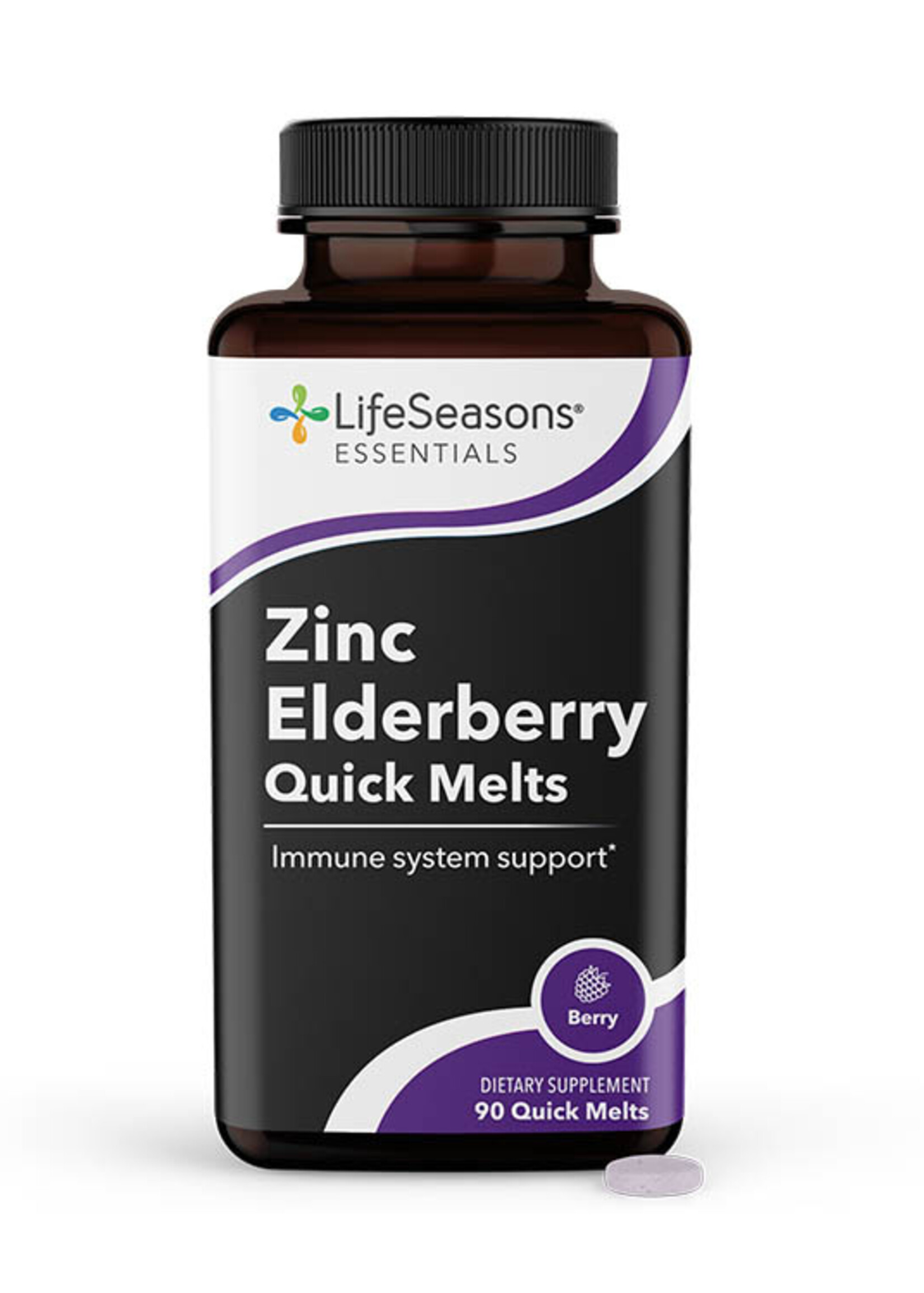 LSE Zinc Elderberry Quick Melt 90 Berry Flavored Lozenges - The HEALTH ...