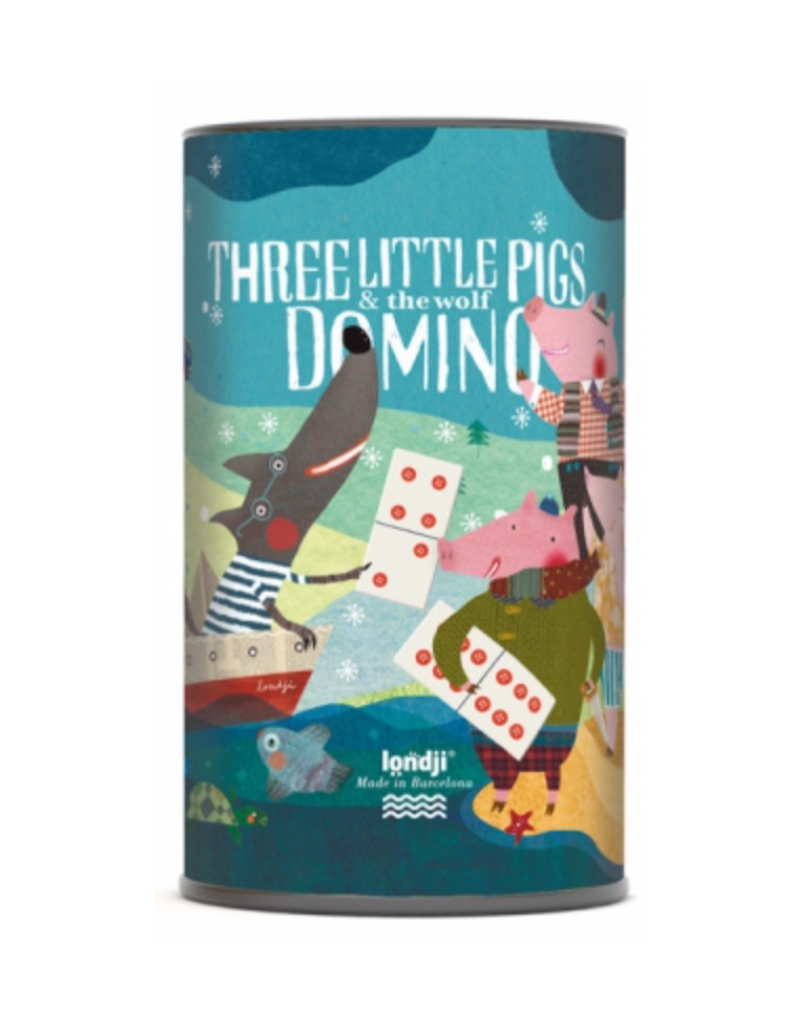 Londji Three Little Pigs Domino Game - Sugarcup Trading