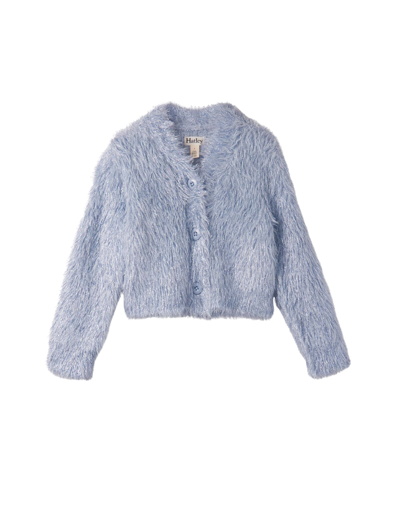 Hatley Glitter Blue Metallic Cardigan - Sugarcup Trading