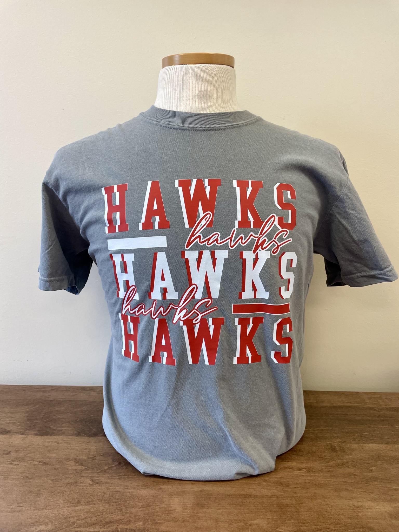 Repeating Hawk Tee - The Scarlet & Grey Shop