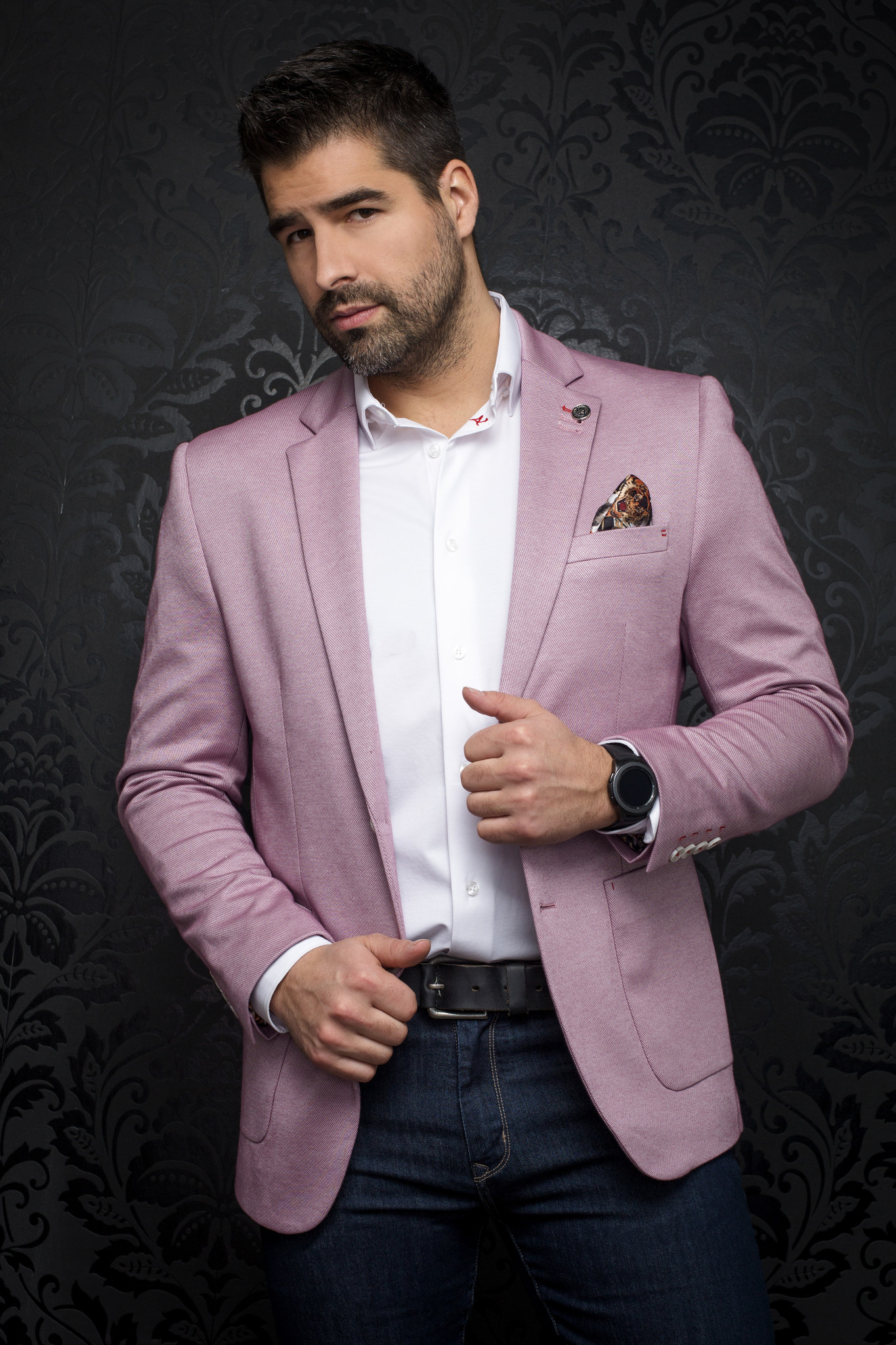 Au Noir | HOFFMAN Raspberry Blazer - Ford and McIntyre Men's Wear