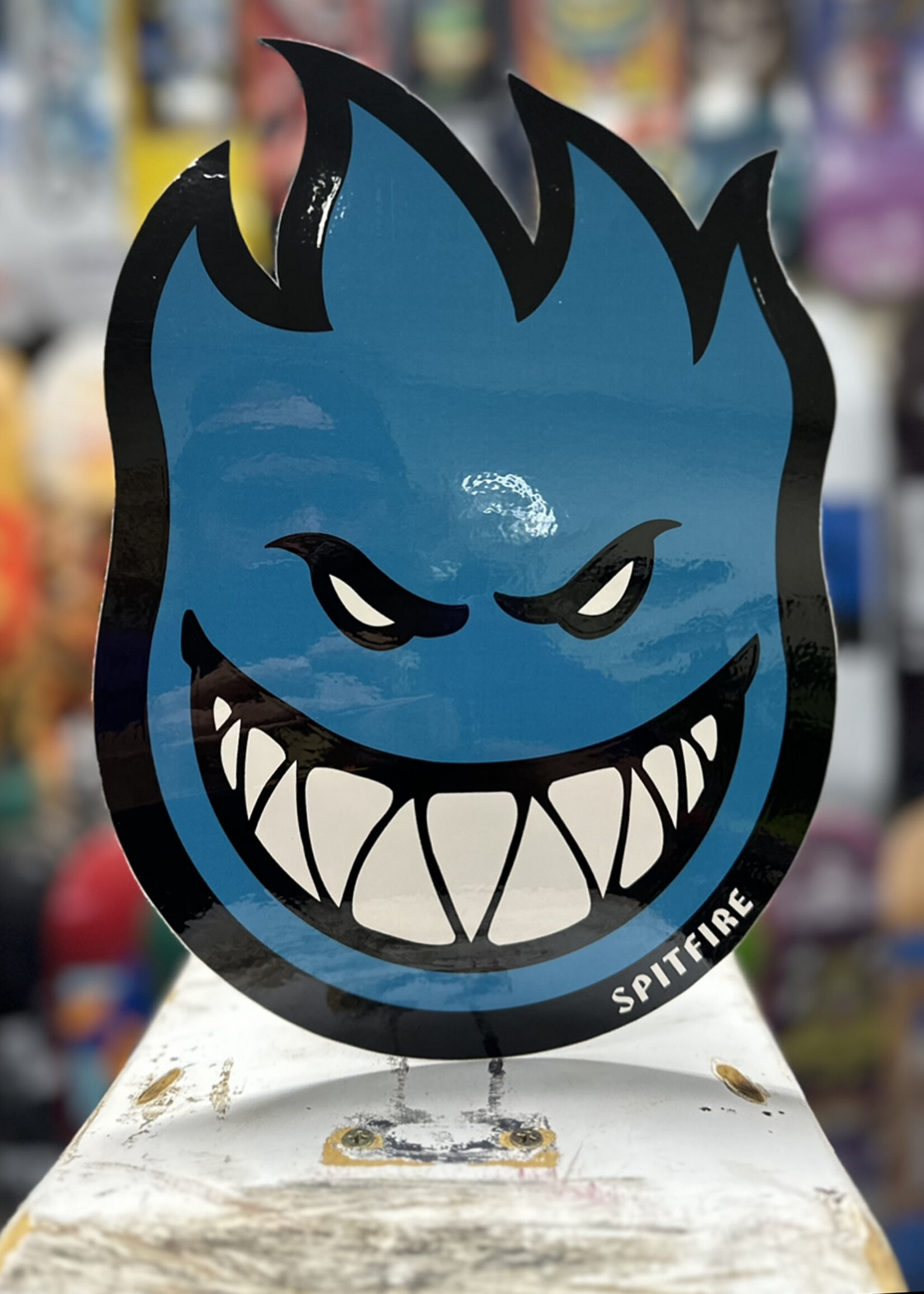 SPITFIRE - Bighead Fireball Large Blue Sticker - 29cm - Hilltop Skateshop