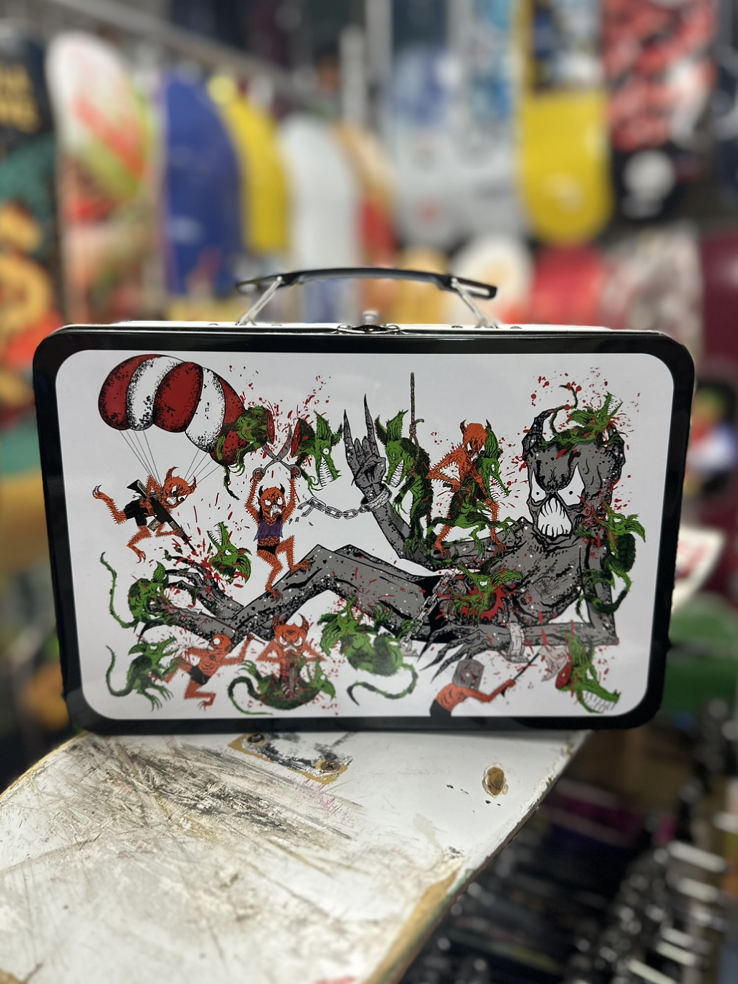 BAKER - Toxic Rats Tin Lunch Box by Neckface - Hilltop Skateshop