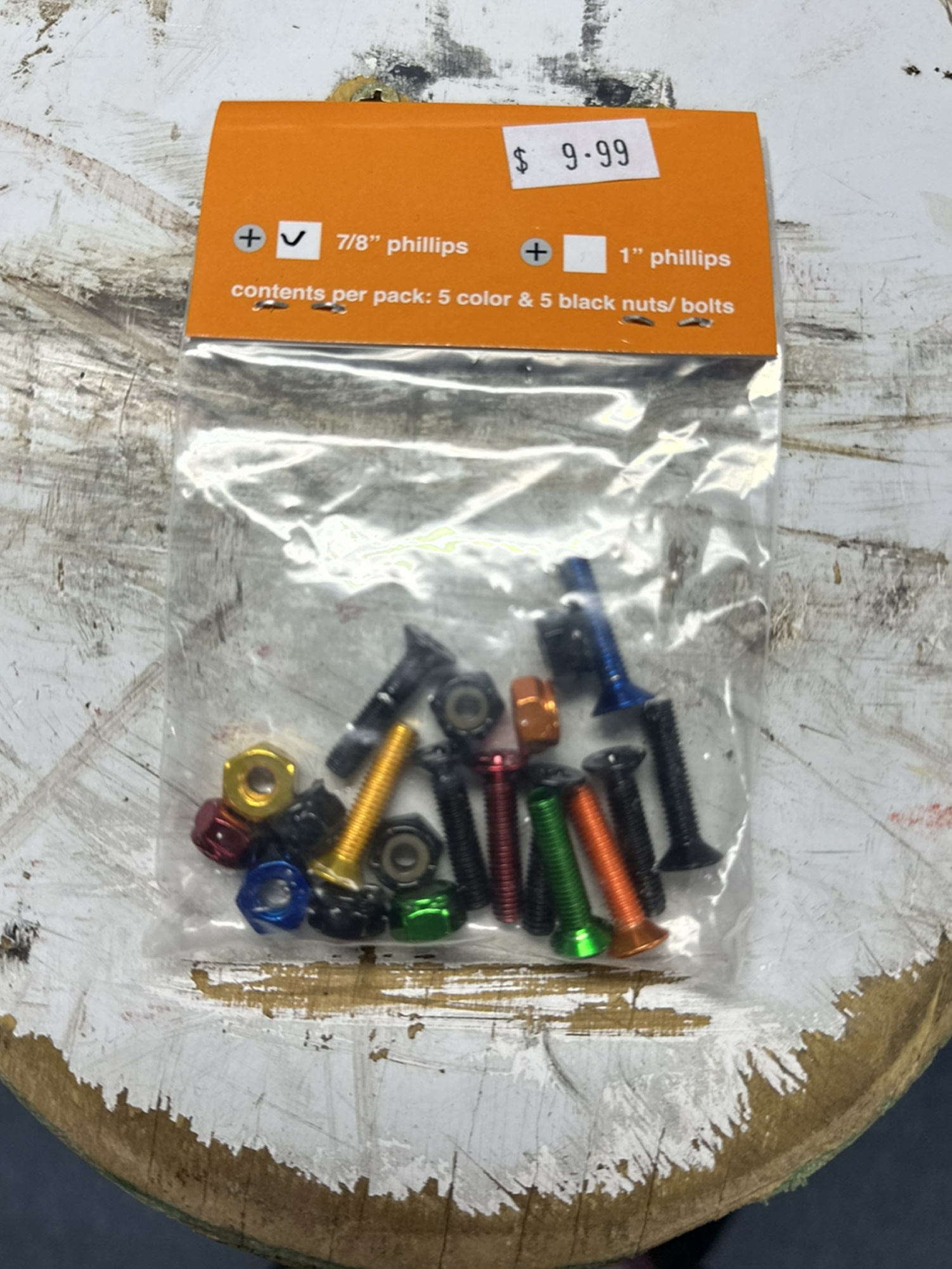 enjoi - colourful little buddies phillips head hardware - Hilltop Skateshop