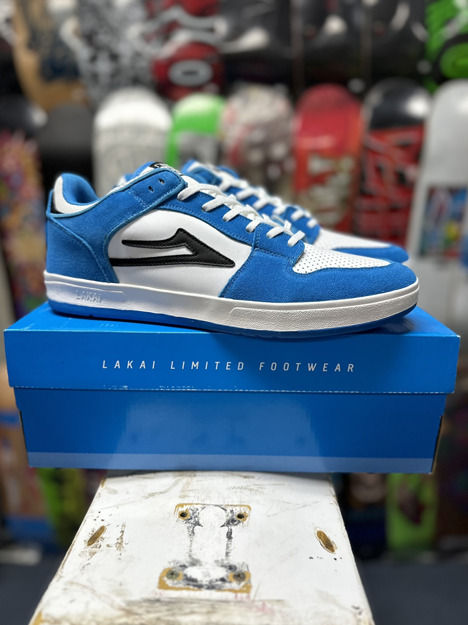 LAKAI - Telford Low Moroccan Blue Suede - Hilltop Skateshop