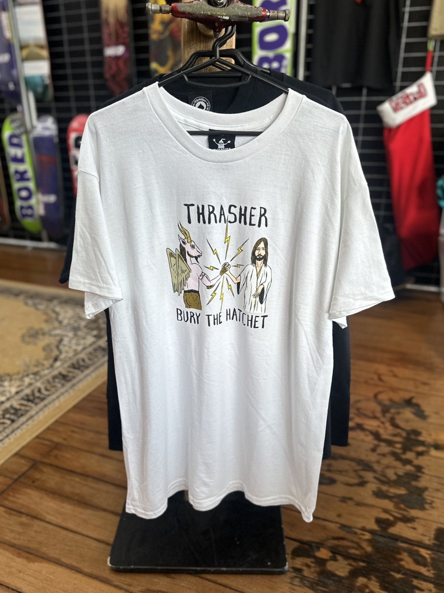 THRASHER x TOY MACHINE - Bury the Hatchett Tee - Hilltop Skateshop