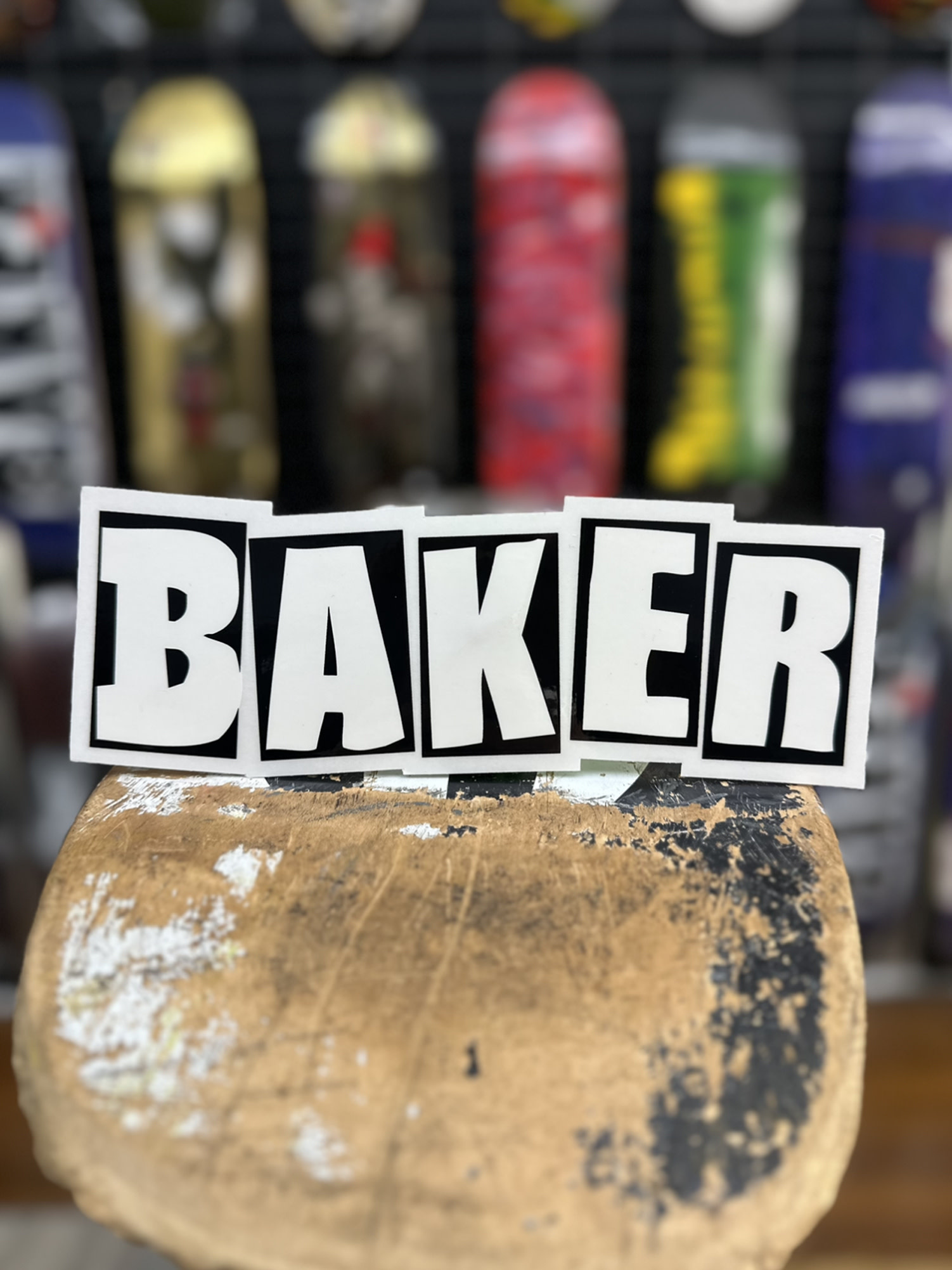 BAKER - Brand Logo Medium Sticker - 21.6cm - Hilltop Skateshop