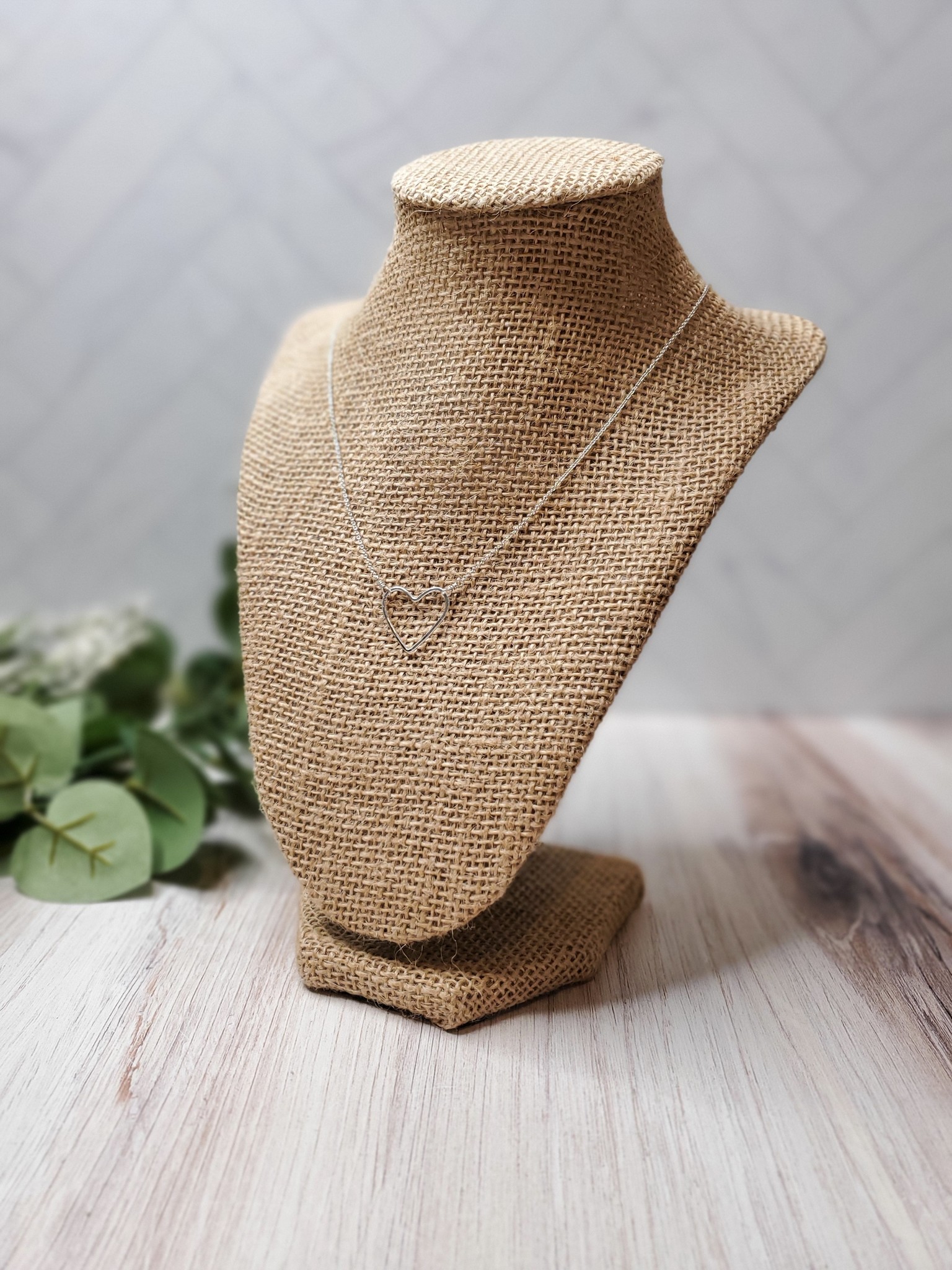 Fig - Large Heart Necklace - Chickadee Art Collective