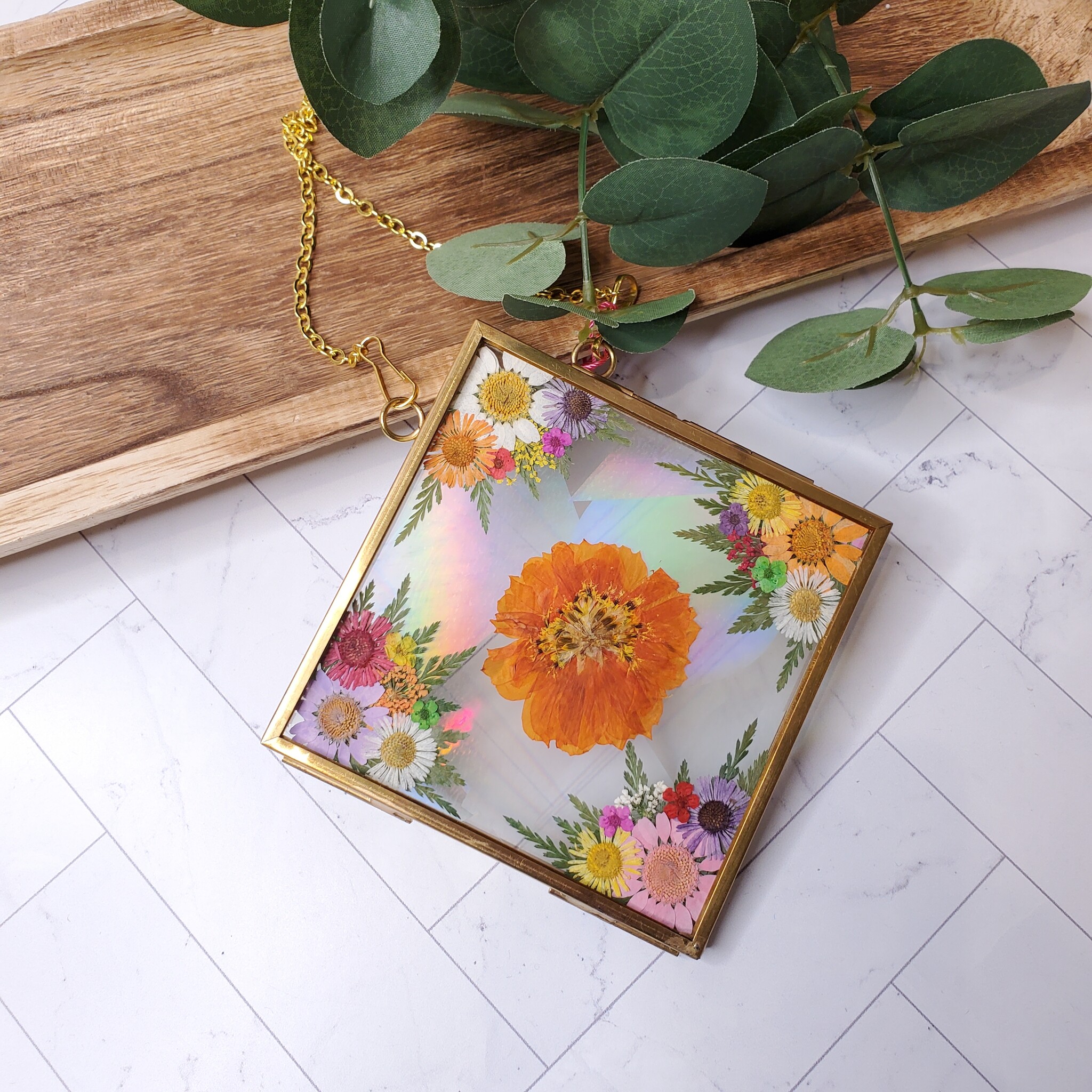 Diamond #14 - Orange - Chickadee Art Collective