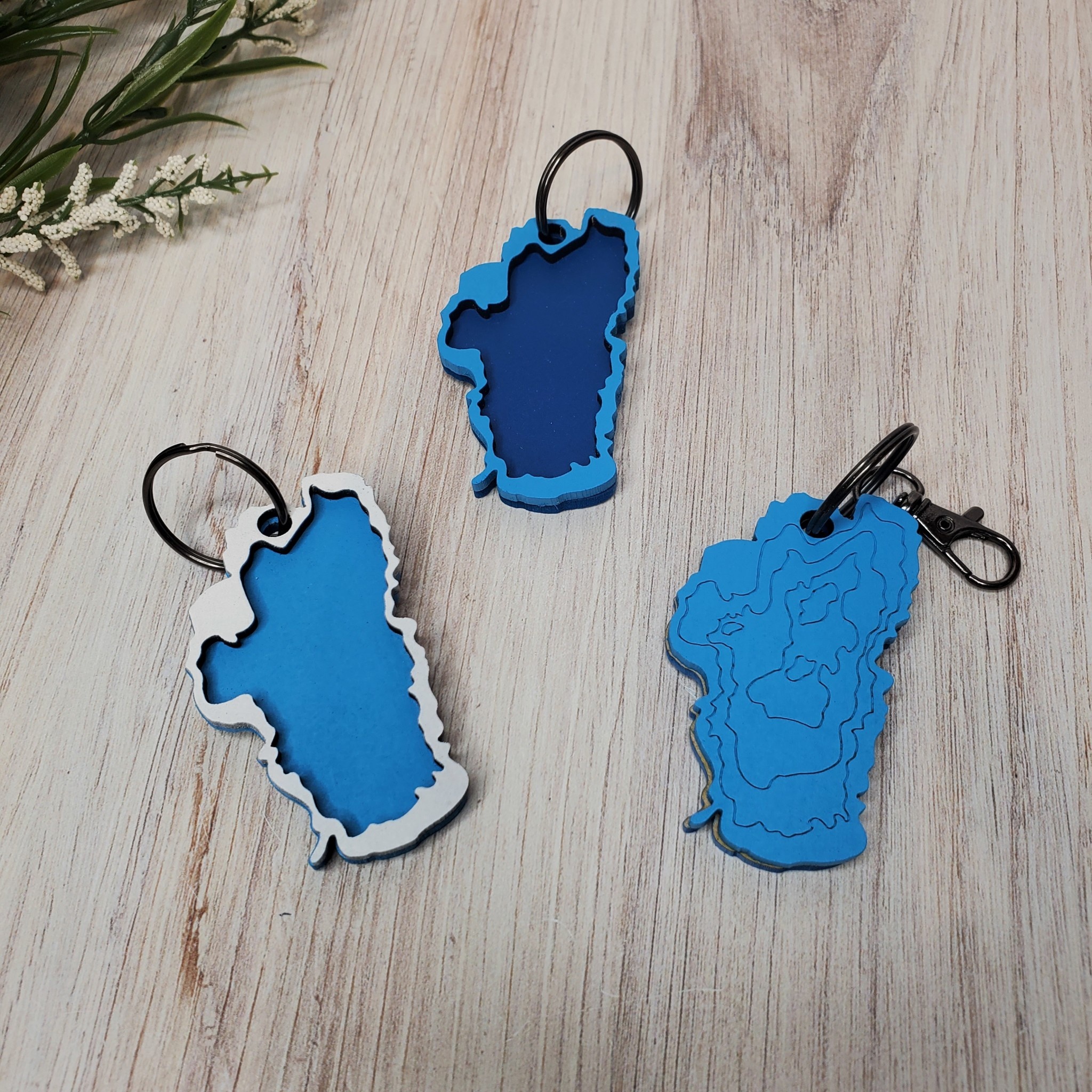 Lake Tahoe Keychain - Chickadee Art Collective
