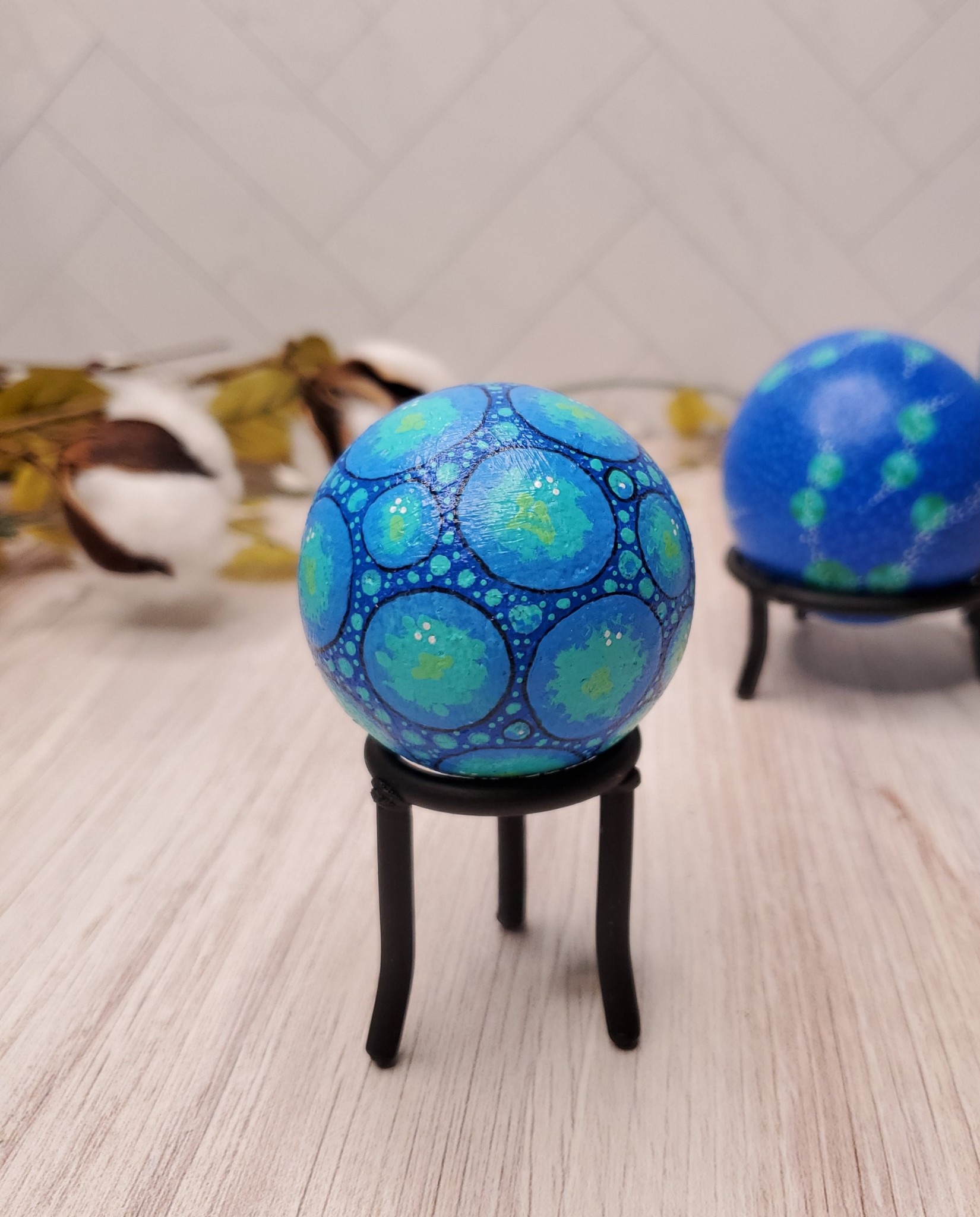 Blue Balls - Small - Pattern P - Chickadee Art Collective