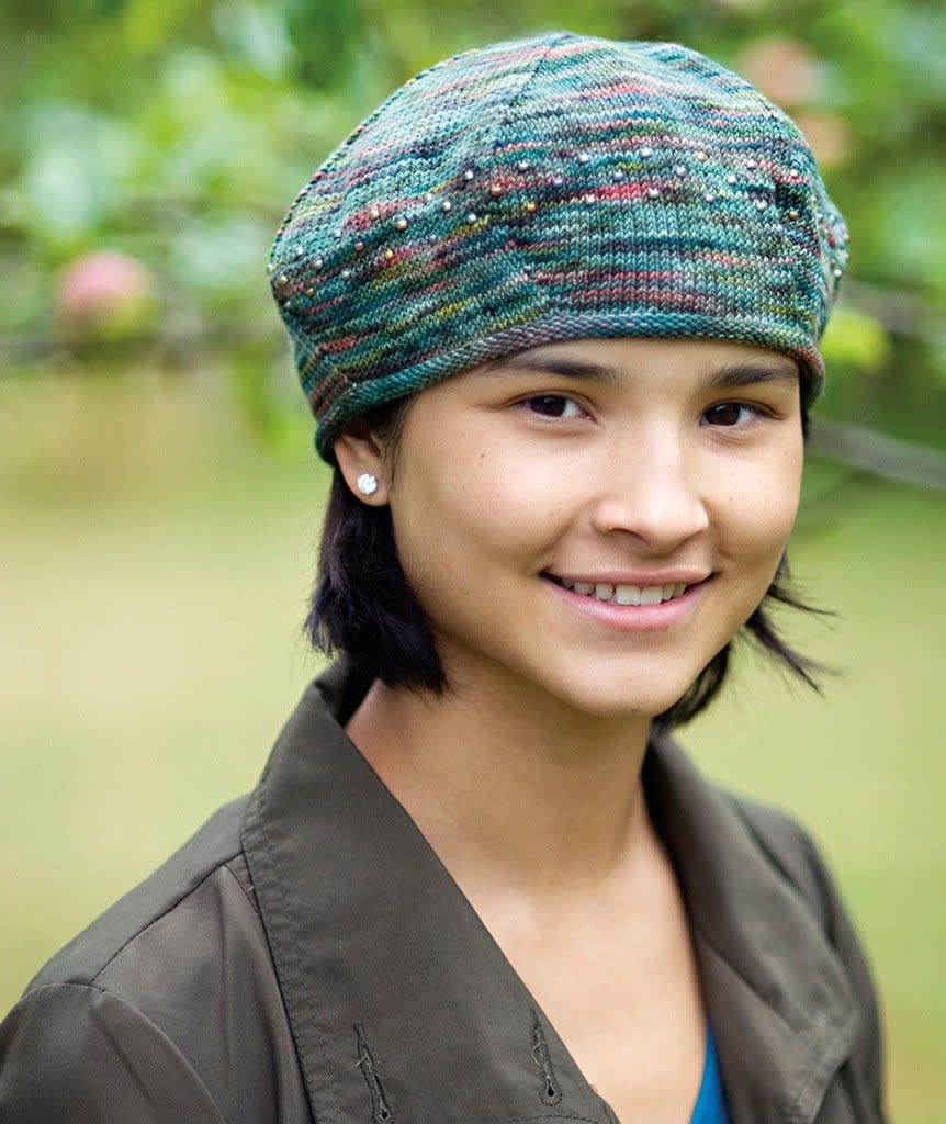 Churchmouse Pattern Koigu Beaded Beret - Valley Yarn Ltd