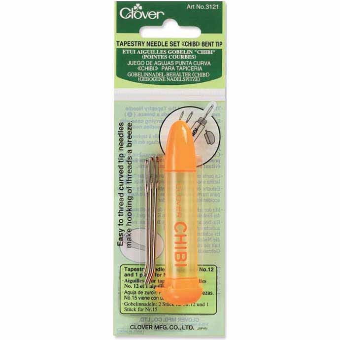 Clover Darning Needle Set Yellow Chibi - Valley Yarn Ltd