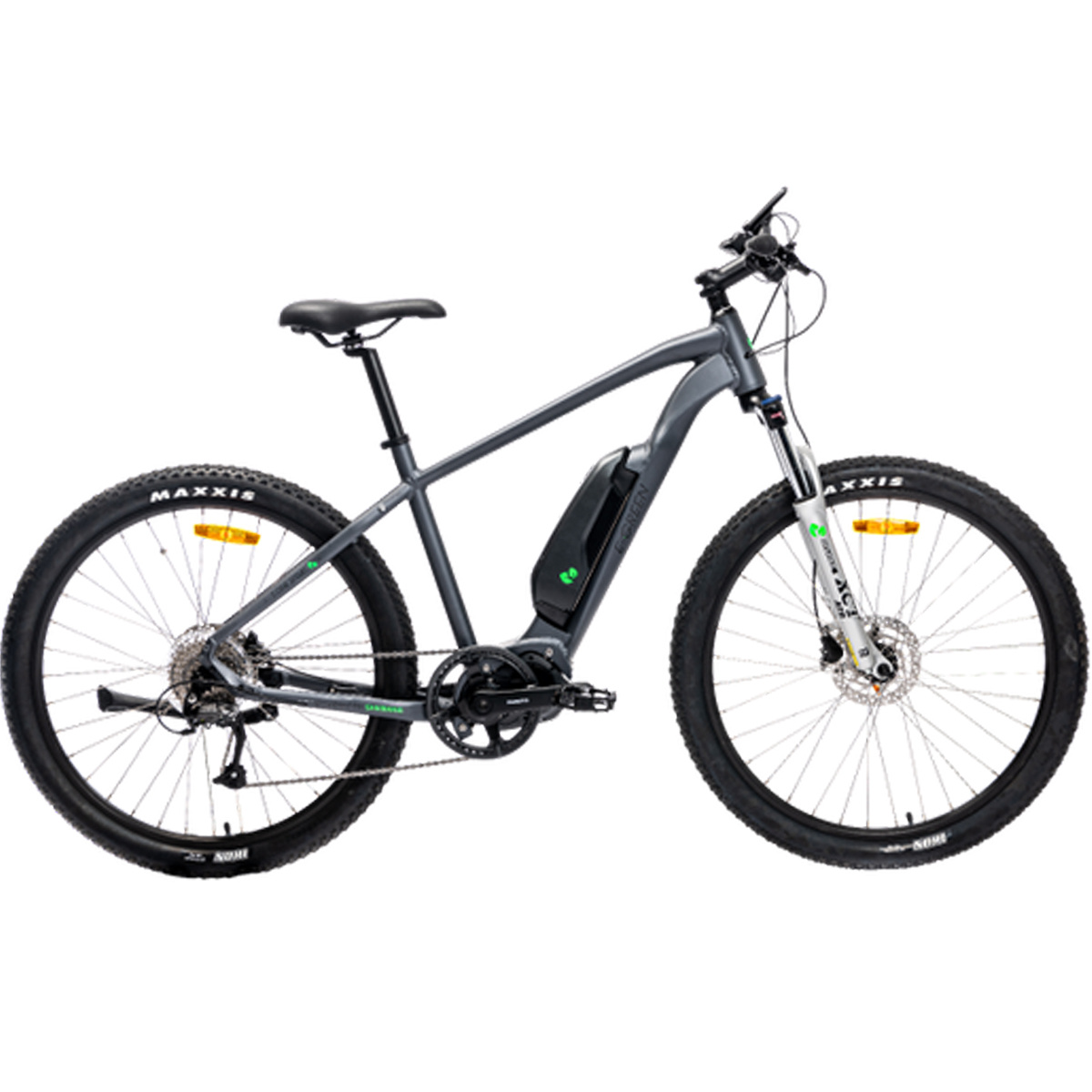 MERIDA 21 E-GREEN SPORT 500 MD Dark Satin Grey (Green) - MyeBike Sydney
