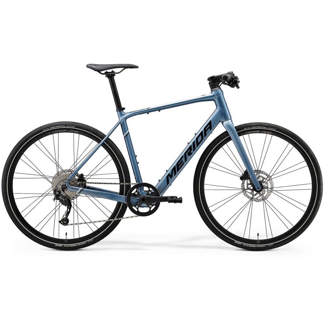 Merida eSpeeder 200 Electric Flat Bar Road Bike Steel Blue/Silver/Black ...