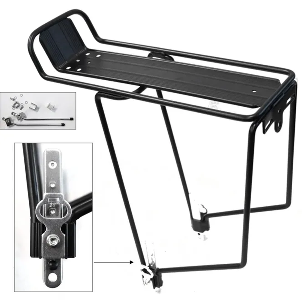 CARRIER - Rear Carrier, Adjustable For 26"-29er" Bikes, With Top Plate ...
