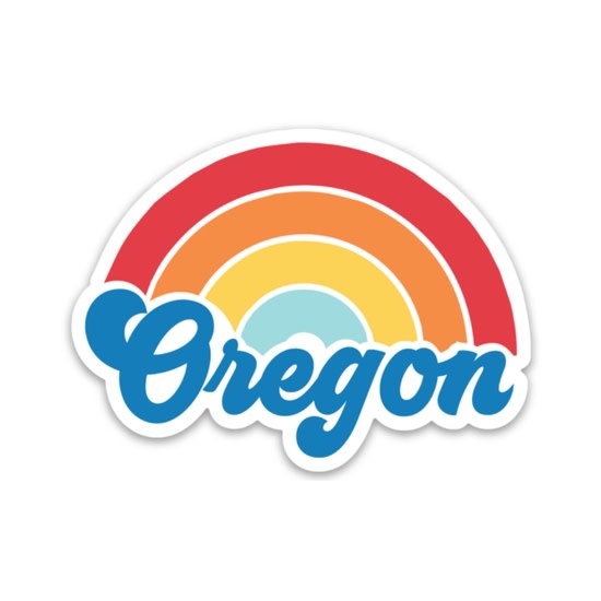 Oregon Rainbow Sticker - Budd + Finn