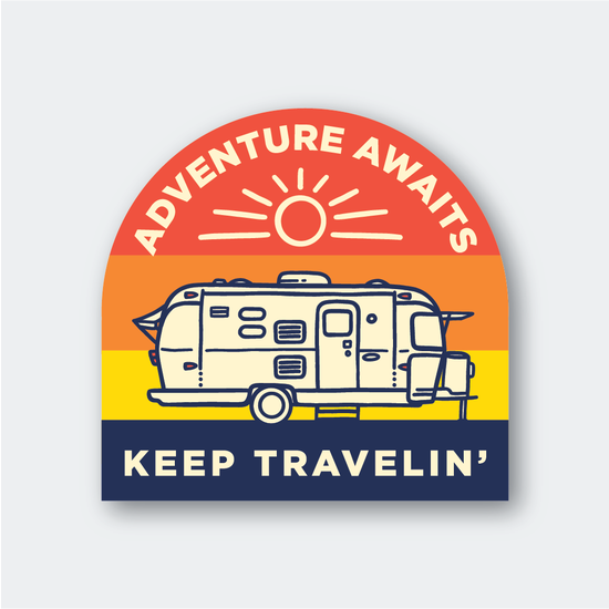 Keep Travelin' Sticker - Budd + Finn