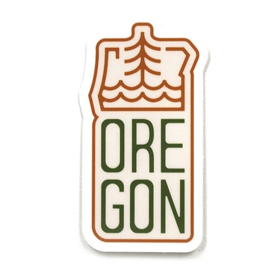 Simply Oregon Sticker Orange - Budd + Finn