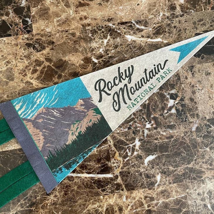 Rocky Mountain National Park Pennant - Budd + Finn