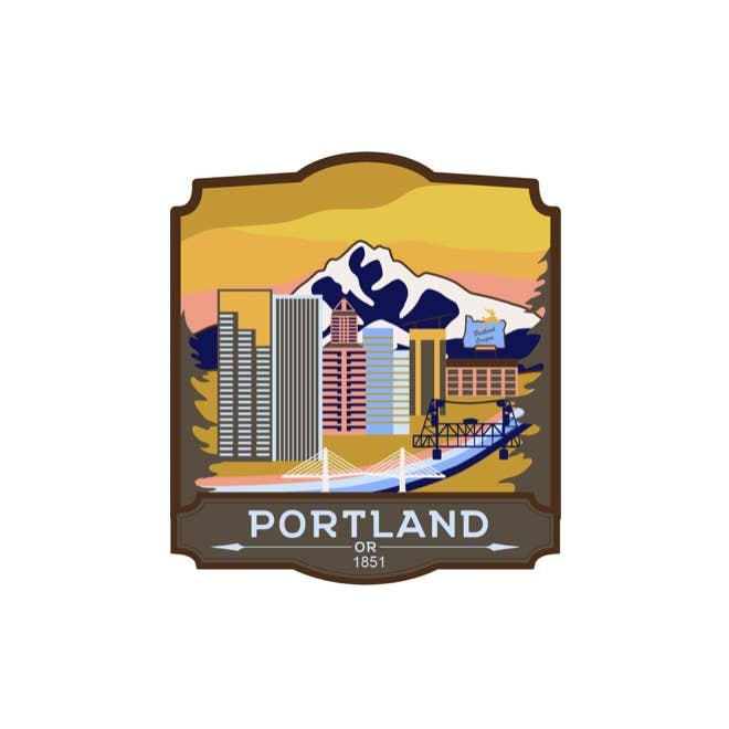 Portland Sticker - Budd + Finn