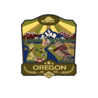 Oregon Sticker - Budd + Finn