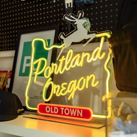 Portland Stag LED Sign - Budd + Finn