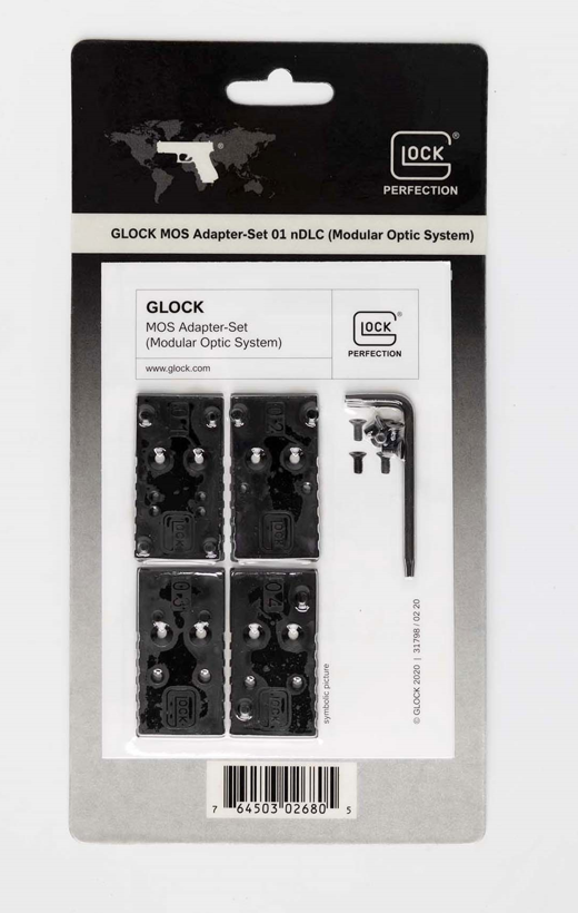 Glock MOS Adapter Set 01, nDLC 9mm, models G17Gen5 MOS, G19Gen5 MOS ...