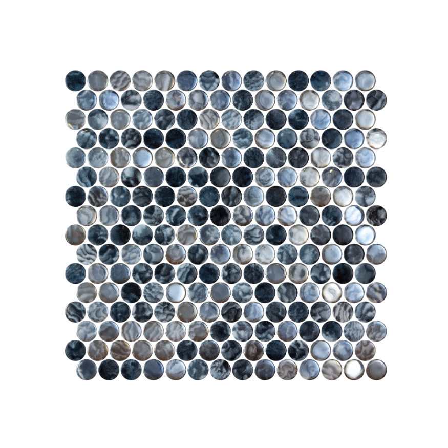 MT-MOS-PENNY ARRECIFE IRIDIS GREY - Tile and Decor