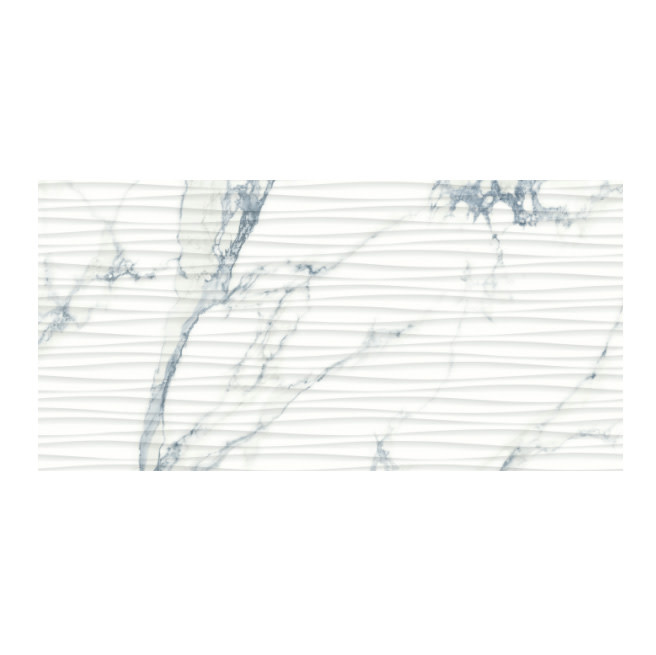 TILE-12X24-Calacata Blue HL 02 Wavy - Tile and Decor