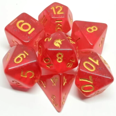 Des Licorne: Rouge - Shop Kafée Dragon