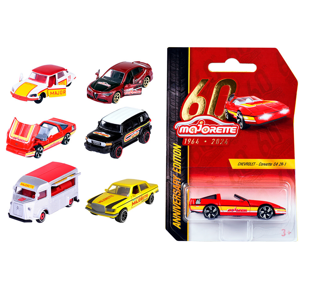 Majorette -1:64 Édition 60e anniversaire assortiment de 6 - Shop Kafée ...