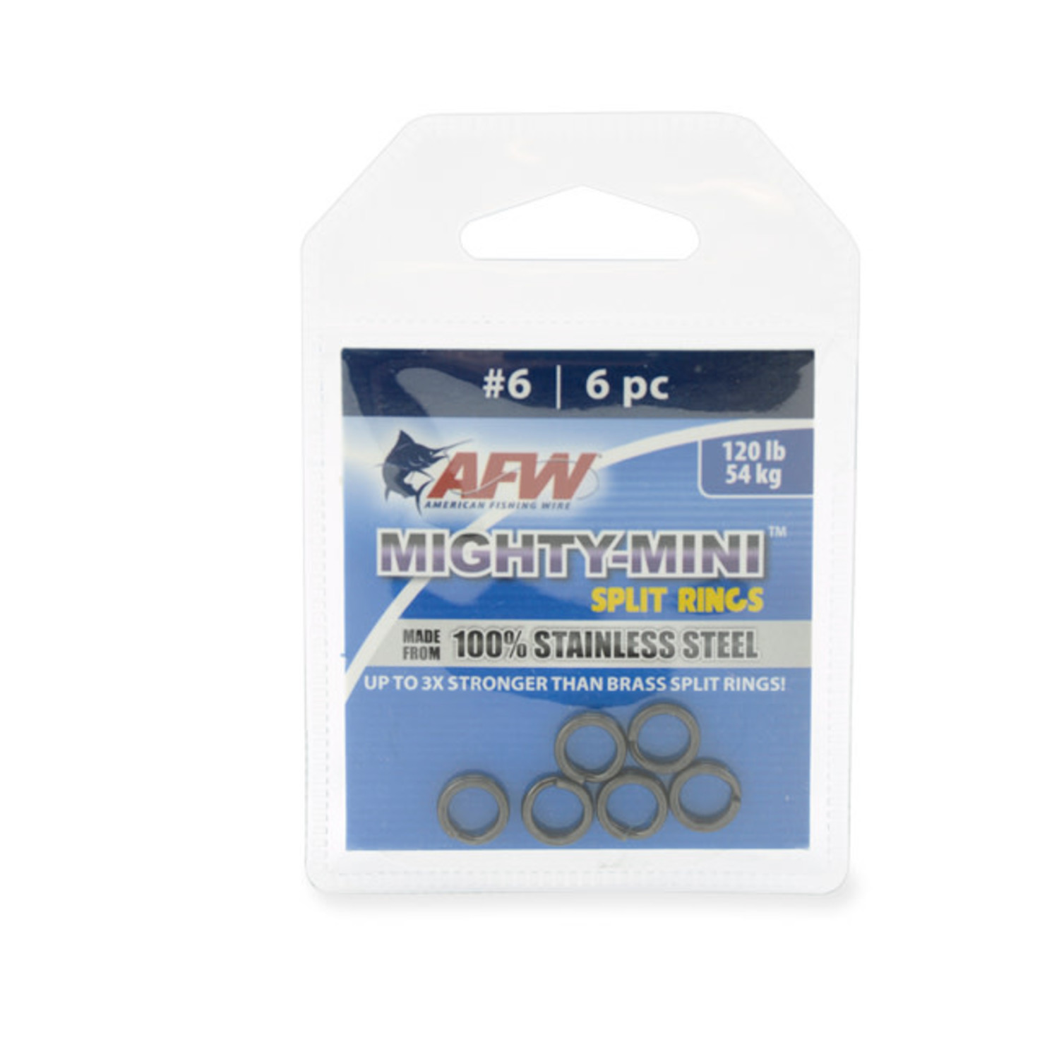 AFW Mighty Mini Stainless Steel Split Rings - Gunmetal Black - Fin ...
