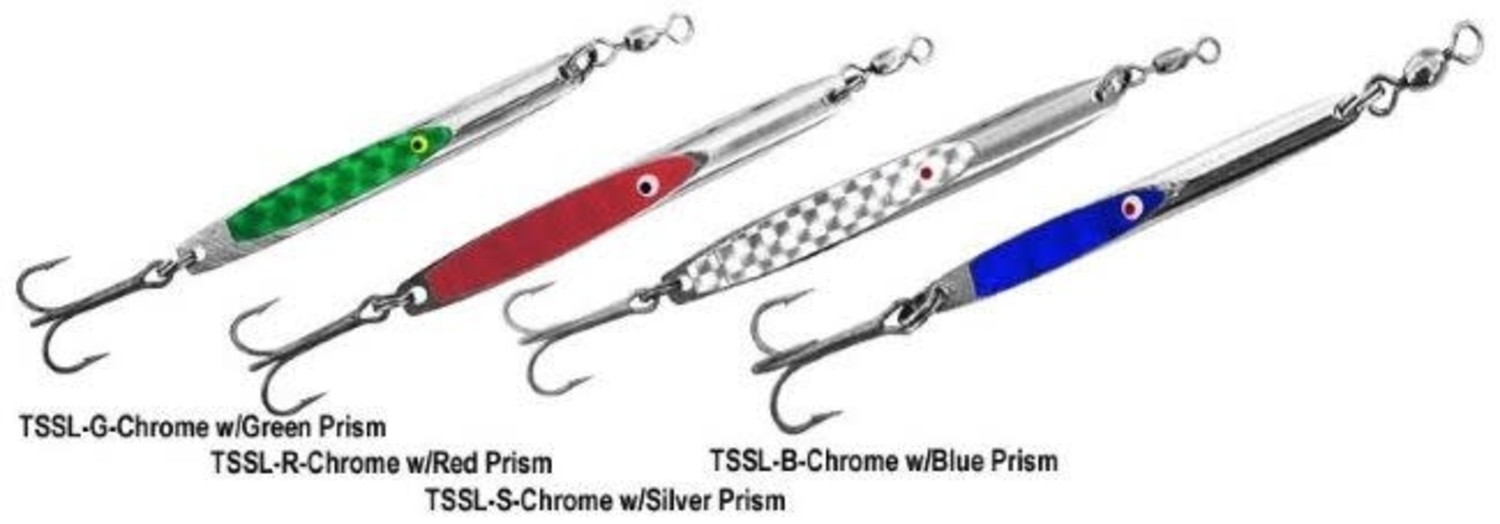 Tsunami Slimwave Lure - Chrome w/Prism Tape - Fin-atics Marine Supply ...