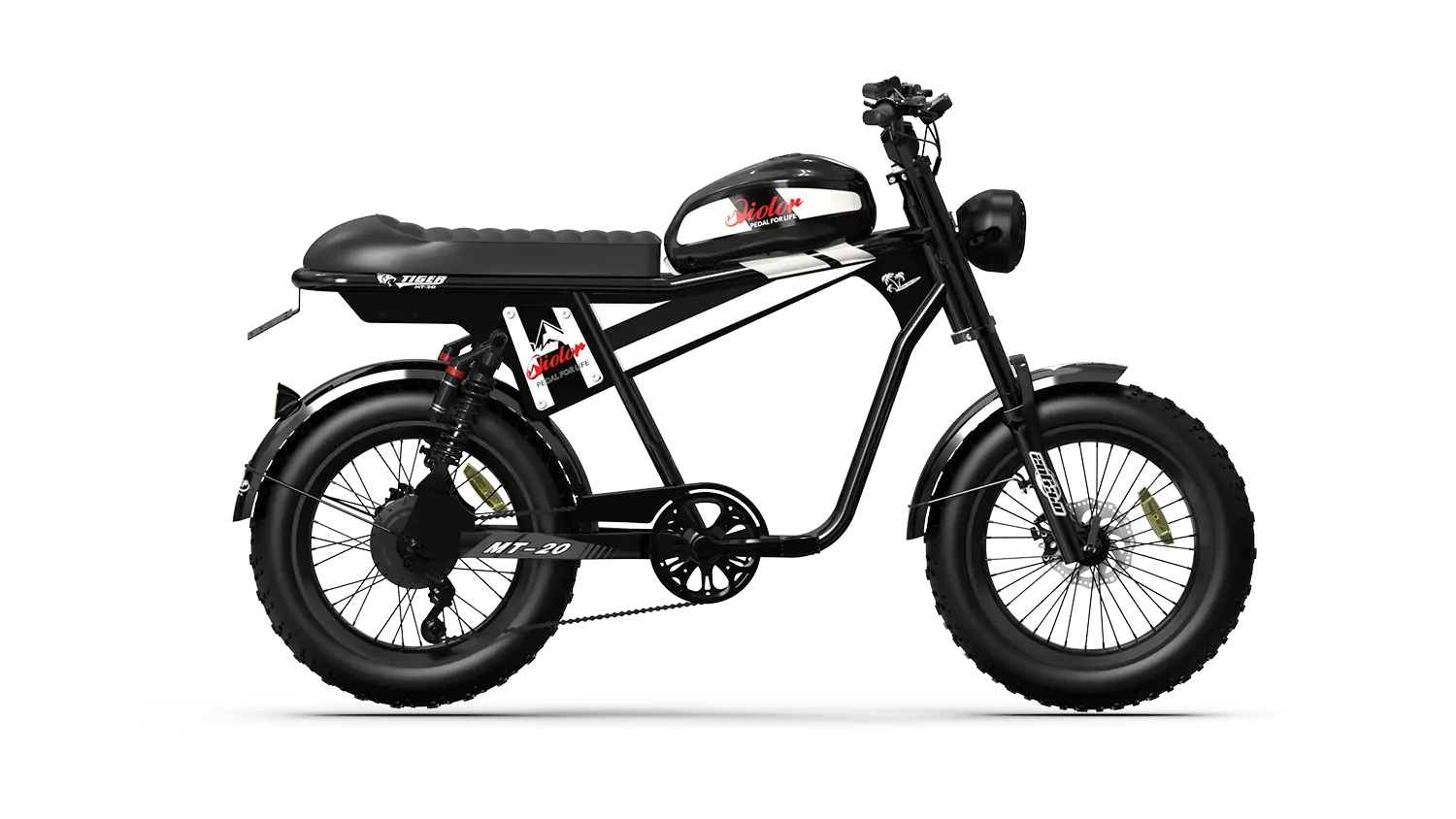 Tiger Plus Moped-Style Electric Bike Qiolor - EbikeSC.com