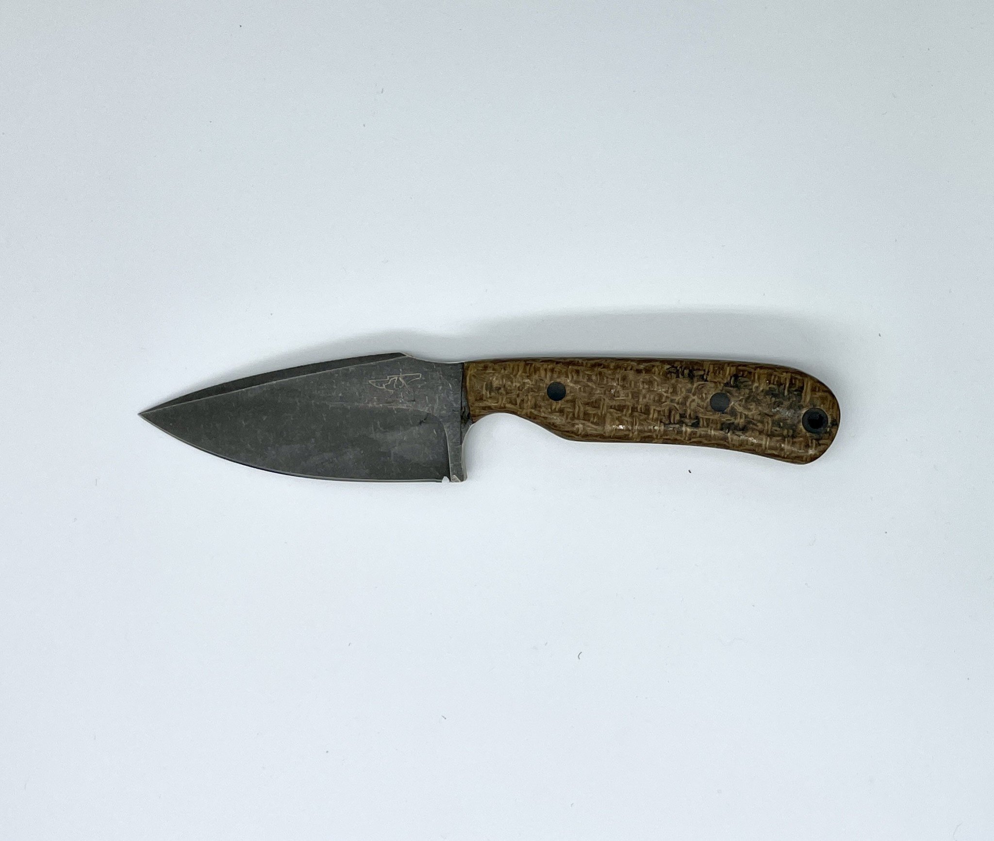 Cur Custom Blades CC220 Nitro-V & Burlap Micarta Shrike - Quinn Knives ...